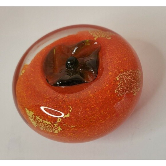 Unbranded | Accents | Art Glass Handblown Orange Tomato Pumpkin ...